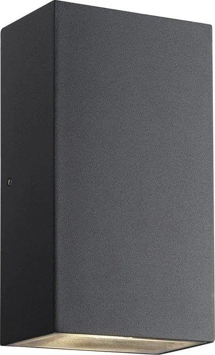 NOR 84151003 Venkovní nástěnné svítidlo Rold 1x9,5W LED černá čirá - NORDLUX