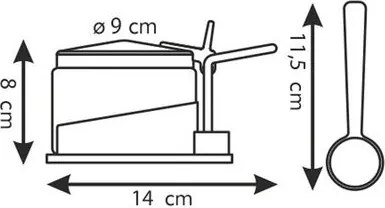 TESCOMA Dóza na cukr / strouhaný sýr CLUB