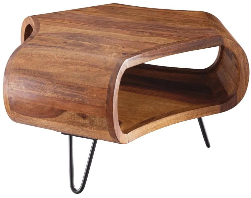 Bruxxi Konferenční stolek Hopel, 55 cm, sheesham