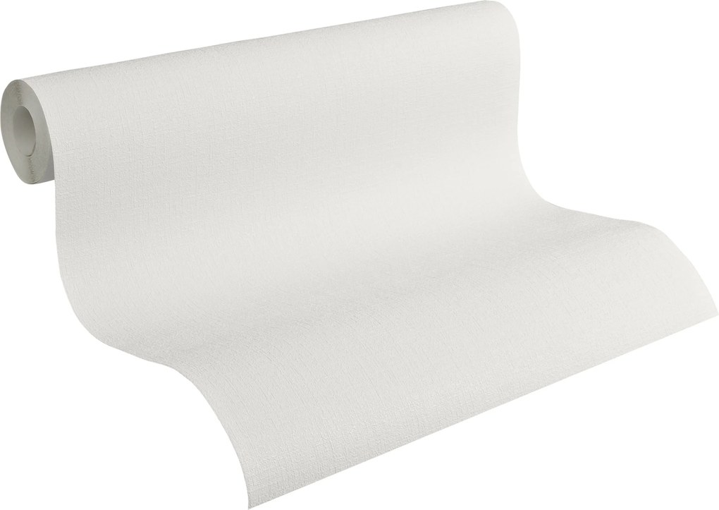 AS Création Přetíratelná strukturní vliesová tapeta (Čárová struktura, bílá, 10,05 x 0,53 m)