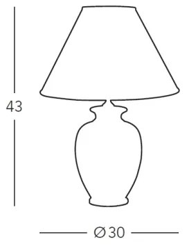 Kolarz 731.70K - Stolní lampa NONNA 1xE27/100W/230V bílá
