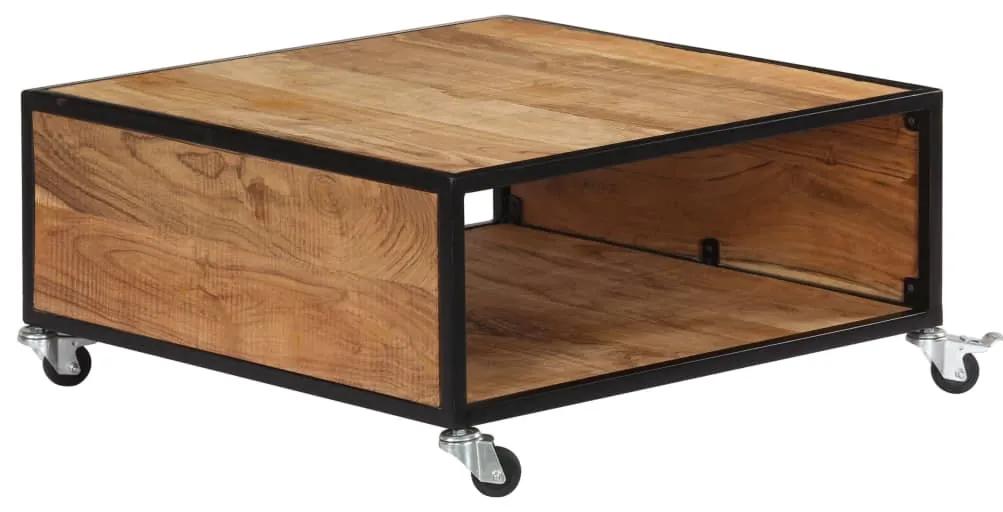 Konferenční stolek 70 x 70 x 32 cm masivní akáciové dřevo - Default Title