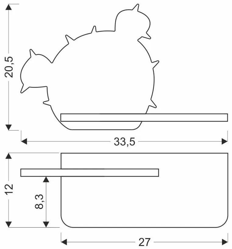 Dětská nástěnná lampička CACTUS II LED Candellux