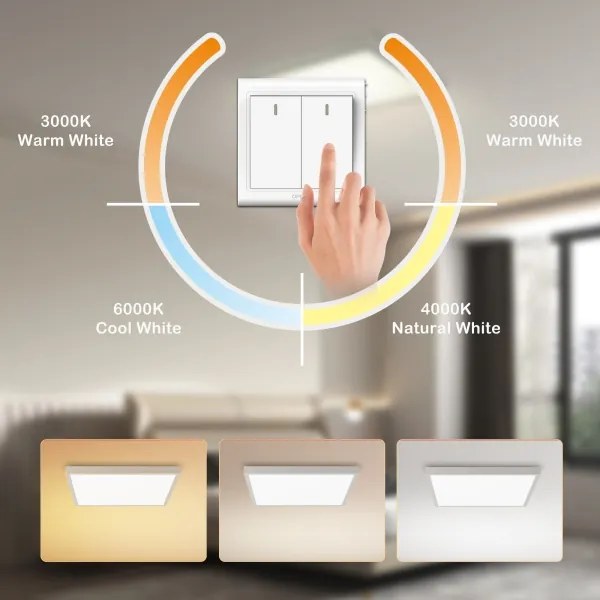 Brilagi - LED Koupelnové svítidlo FRAME LED/50W/230V 3000/4000/6000K 60x60 IP44
