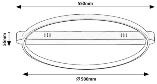 Rabalux 71347 - LED Stropní svítidlo BELIZA LED/45W/230V 3000K 50x55 cm zlatá