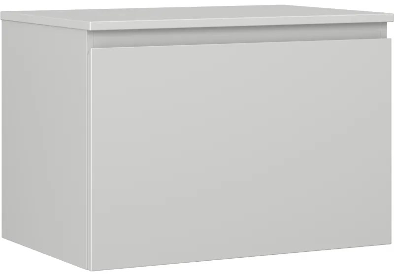 Mexen Orio koupelnová skříňka pod umyvadlo 70 cm s deskou, 1 zásuvka, šedá mat - 91A10-07047-1-BFC62