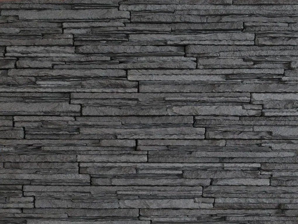 Betonový obklad VASPO Považan černý 37,5x6,7cm cena za balení