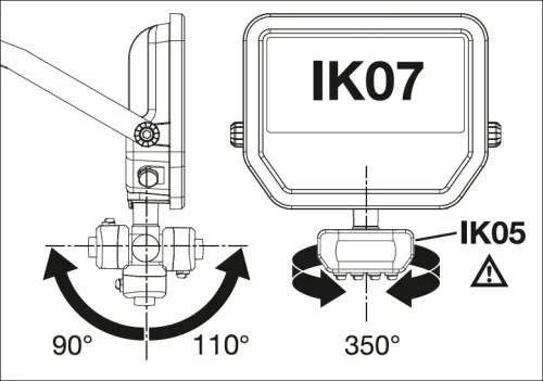 LED reflektor s pohybovým čidlem LEDVANCE FLOODLIGHT černý 17W/11W 2400lm/1600lm 3000K teplá bílá IP65