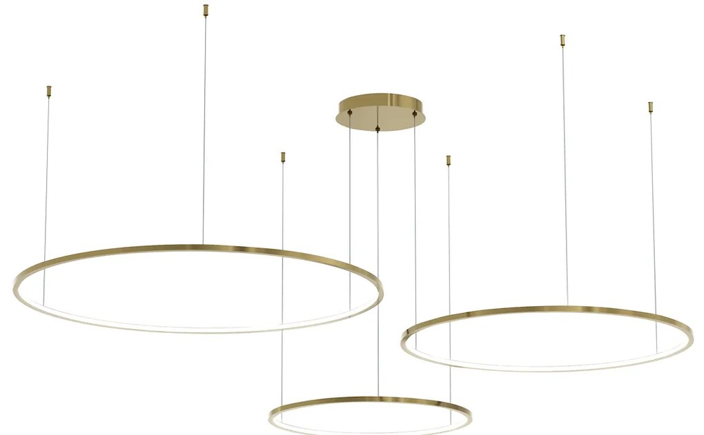 Závěsné LED svítidlo Saturno, 3x LED 100w, 4000k, g