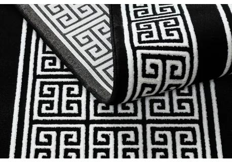 Dywany Luszczow Kusový koberec, Běhoun GLOSS moderni 6776 85 rám, černý / slonová kost Rozměr koberce: 60 x 250 cm
