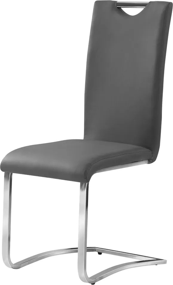Jídelní čalouněná židle H-790 šedá