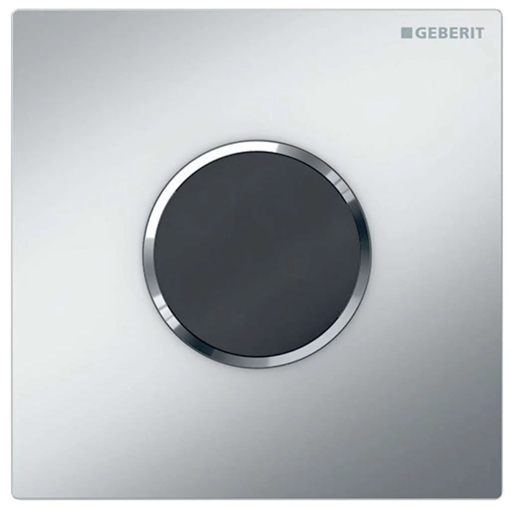 Geberit - Elektronické ovládání splachování pisoárů typ 10, bateriové napájení, easy to clean, matný chrom 116.035.JQ.1