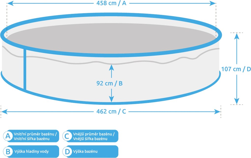 Marimex | Bazén Marimex Orlando 4,57x1,07 m s příslušenstvím | 10303044