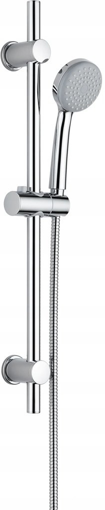 Deante Neo Symetrio, sprchový sloup 65cm s držákem ruční sprchy a 1-funkční ruční hlavicí, chromová, NET_051K