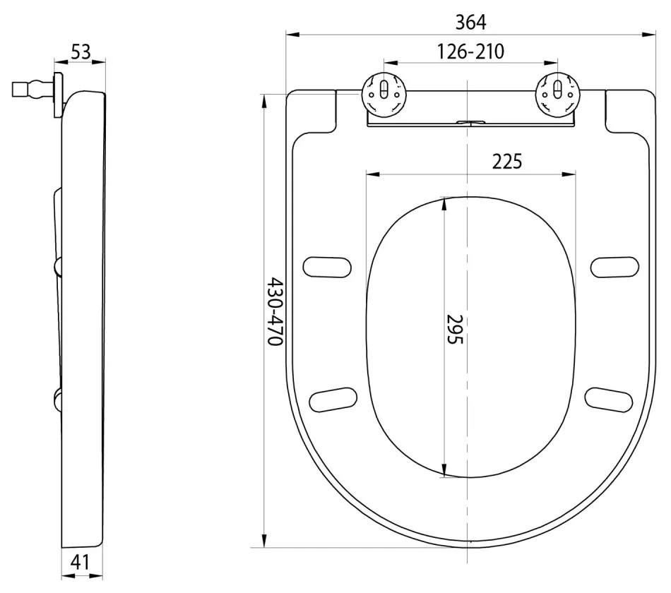 Sapho LENA WC sedátko, Soft Close, Easy Take, antibakteriální, bílá 1703-113