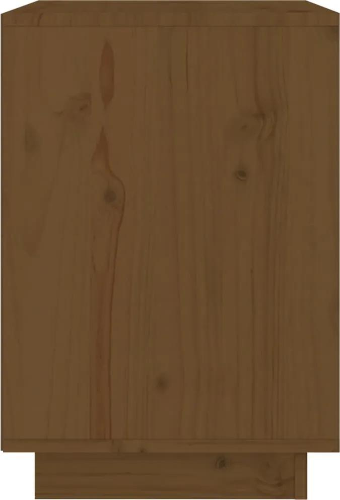 vidaXL Noční stolek 40 x 35 x 50 cm masivní borové dřevo [813321] Barva: Přírodní