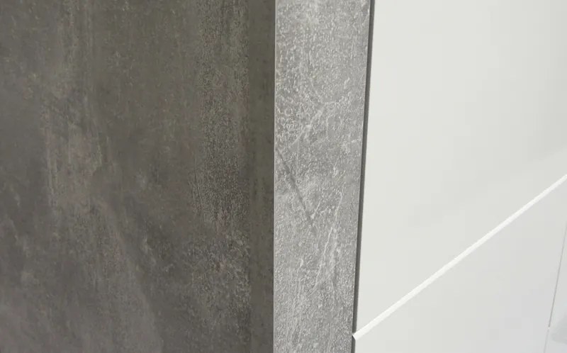 Komoda Stone 82 cm, beton/bílá