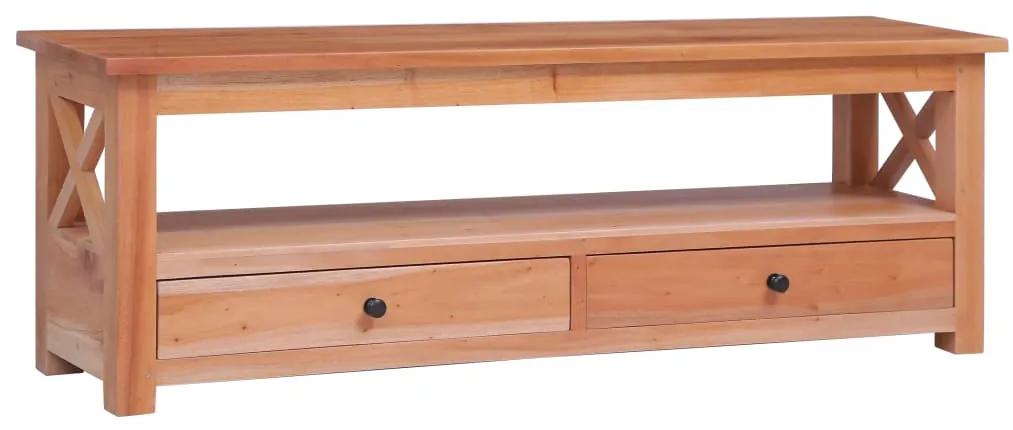 TV stolek 120 x 30 x 40 cm masivní mahagonové dřevo - Default Title