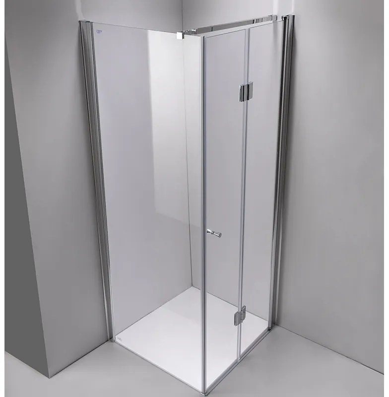 BPS-koupelny Čtvercový sprchový kout HYD-SK1180A 80x80 chrom/transparent - bez vaničky