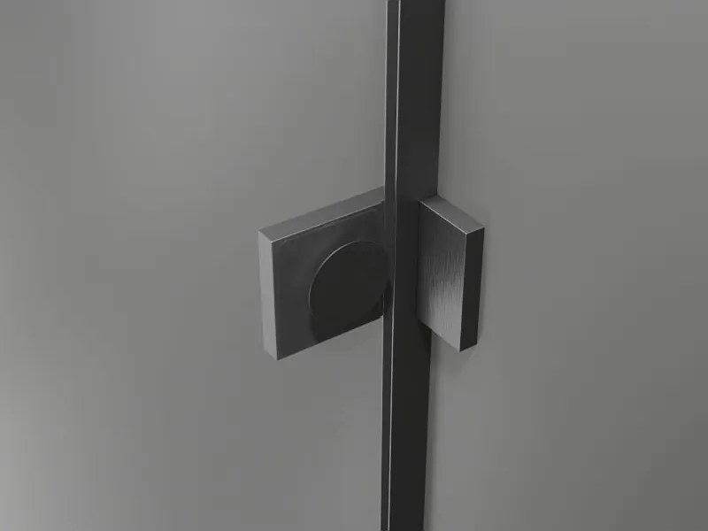 Mexen Lunar L sprchové dveře výklopné pravé 105 cm, transparentní, kartáčovaný gun gray - 834L-105-000-66-00-P