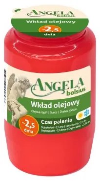 olejová svíčka Angela 2,5-denní - červená