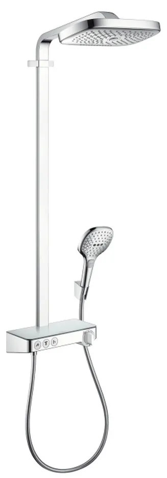Hansgrohe Raindance Select E, Showerpipe 300 3jet s termostatem ShowerTablet Select 300, bílá/chromová, HAN-27127400