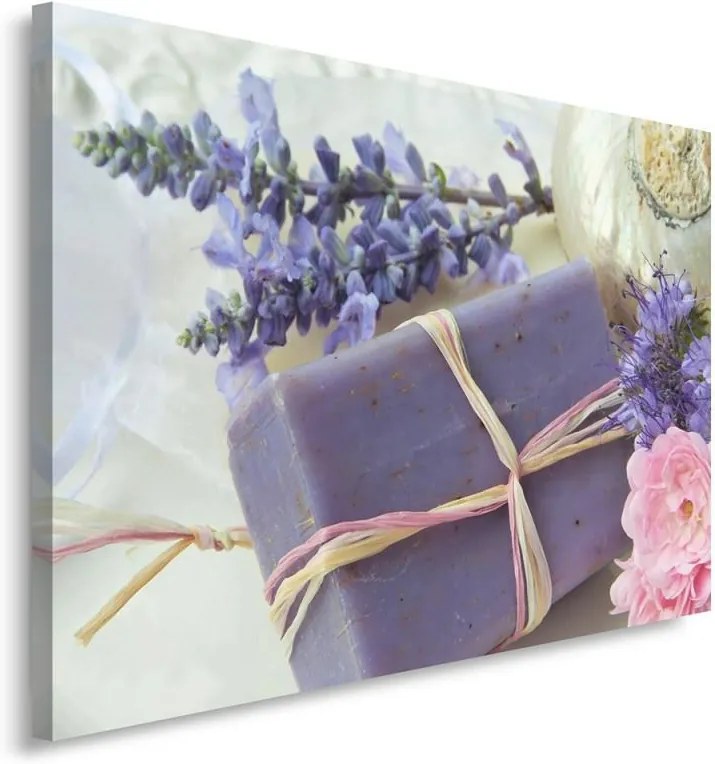 CARO Obraz na plátně - Lavender Soap 40x30 cm