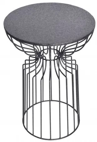 Černý kovový odkládací stolek Variation 50 cm