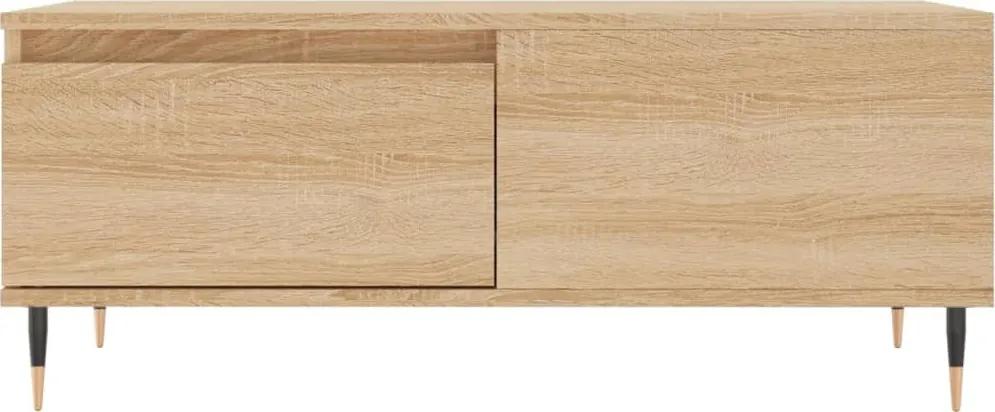 vidaXL Konferenční stolek 90 x 50 x 36,5 cm kompozitní dřevo [830799] Barva: Černá