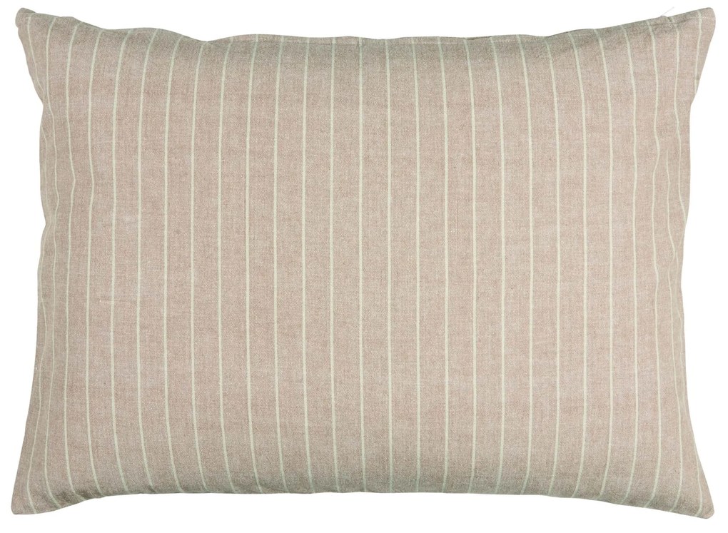 IB LAURSEN Povlak na polštář Malva/Beige Stripes 70×50 cm, béžová barva, textil