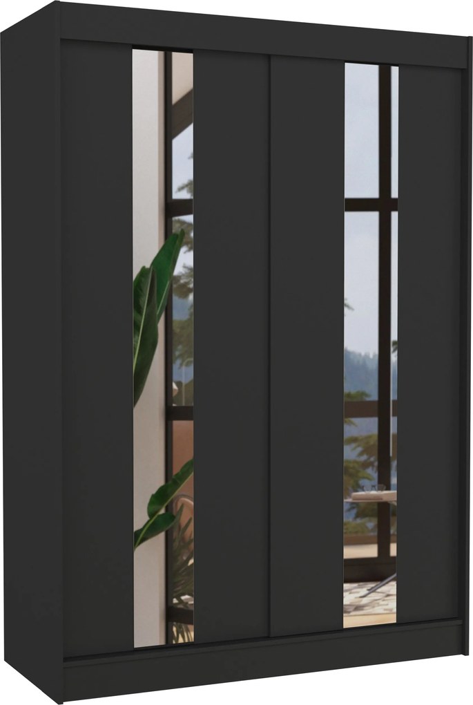 ADRK Furniture Posuvná skříň s zrcadlem BALTON 150 ADRK-SW-BALT-B-150