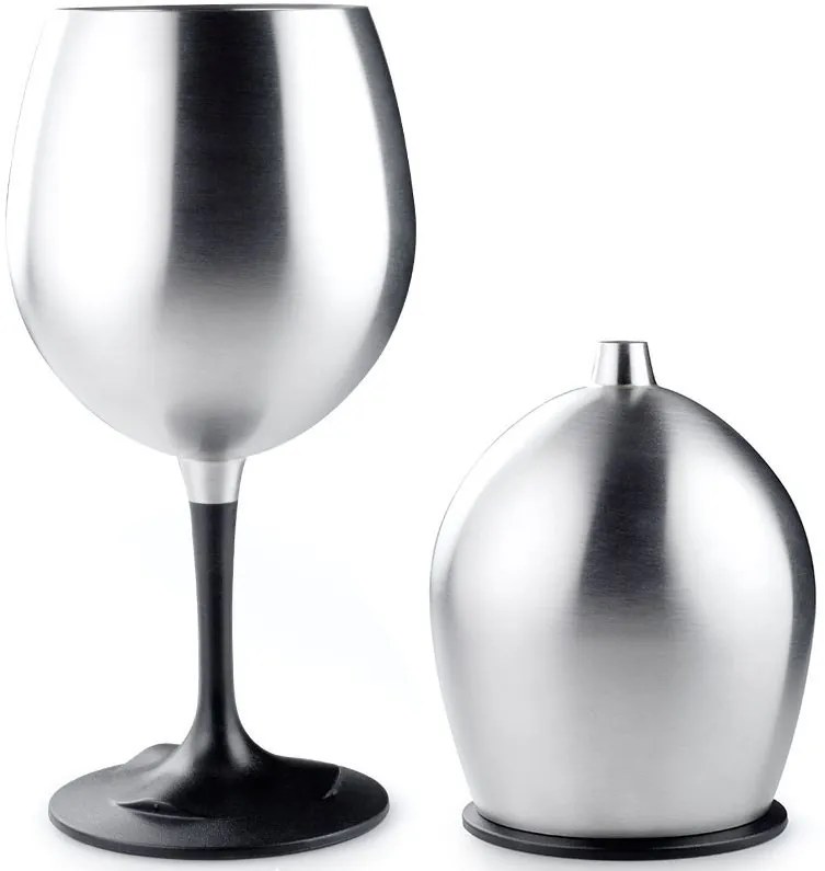 Kempingové nádobí gsi outdoors glacier stainless nesting red wine glass