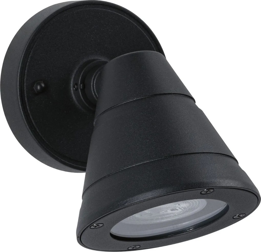P 94734 Venkovní nástěnné svítidlo Trian IP44 kruhové 100x125mm max. 35W 230V antracit hliník - PAULMANN