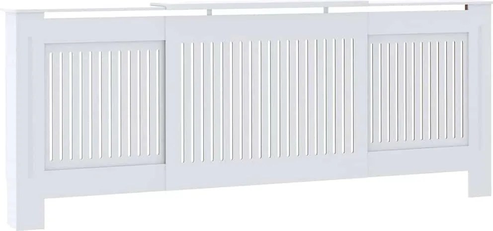 Kryt radiátoru 2 ks Bílá 205 x 20,5 x 81,5 cm Kompozitní dřevo 3403237