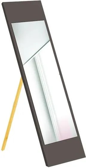 Stojací zrcadlo s hnědým rámem Oyo Concept, 35 x 140 cm