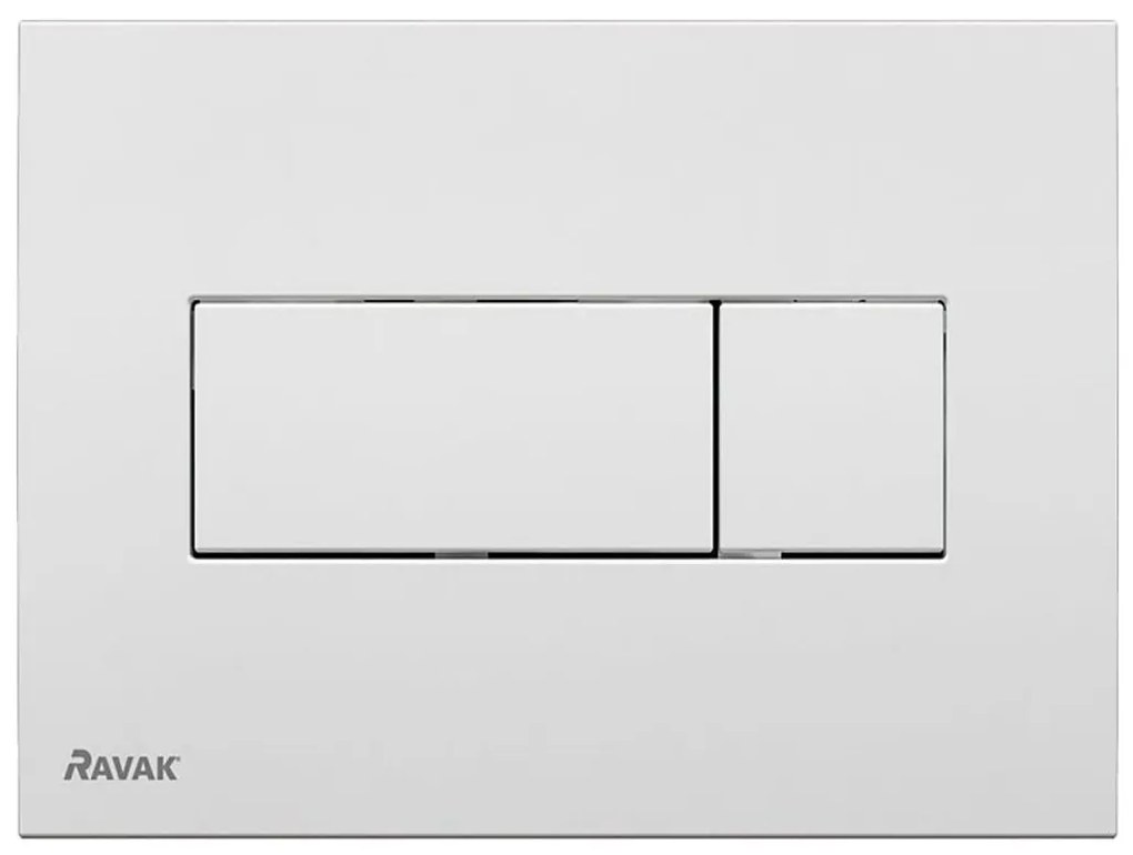 Ravak X01457 - Splachovací tlačítko UNI 24,7x16,5 cm bílá