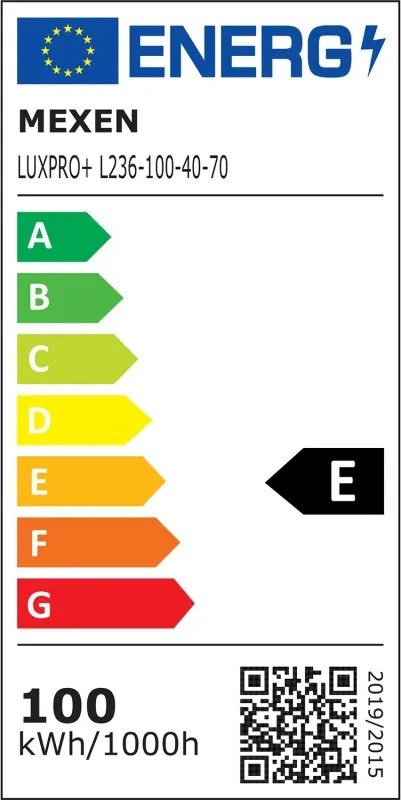 Mexen Luxpro+ LED reflektor s pohybovým senzorem, 100W, neutrální - 4000K, 11000 lm, černá - L236-100-40-70