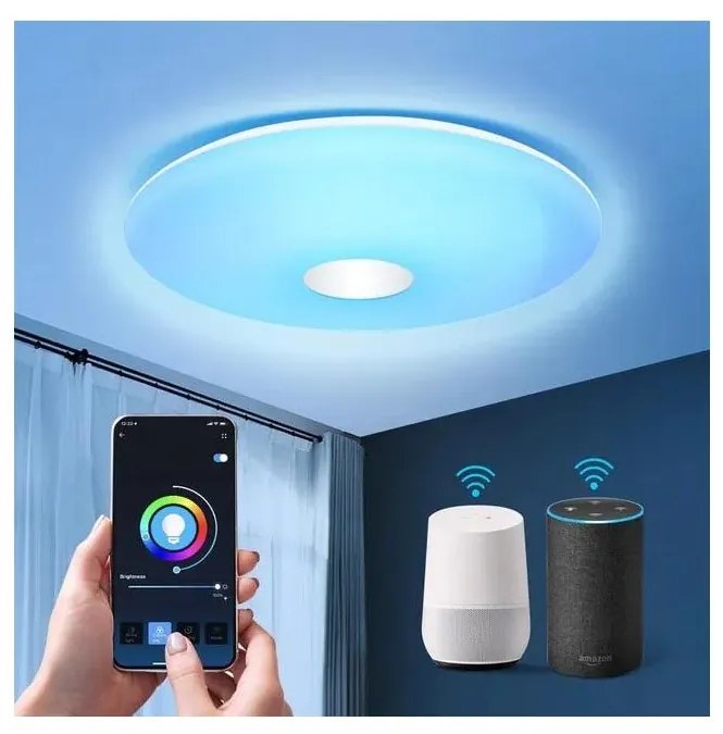 Aigostar - LED RGBW Stmívatelné stropní svítidlo 18W/230V pr. 34 cm Wi-Fi