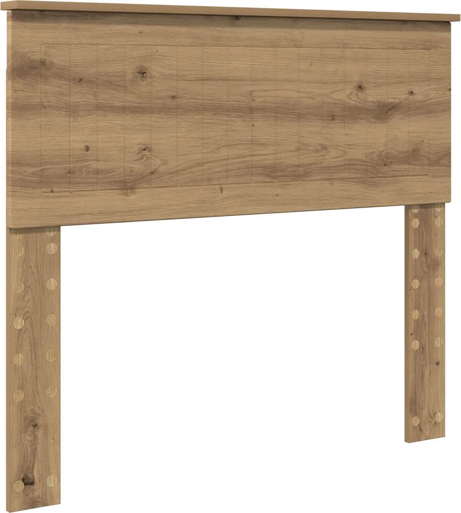 Rám postele Umělecký dub 100 x 200 cm Masivní borové dřevo 3410644