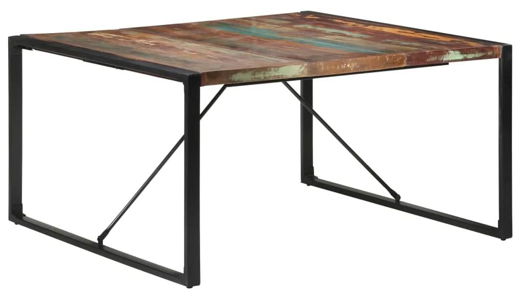 321573 vidaXL Jídelní stůl 140 x 140 x 75 cm masivní recyklované dřevo