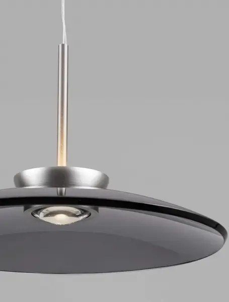 LED stmívatelný nikl designový lustr Esti