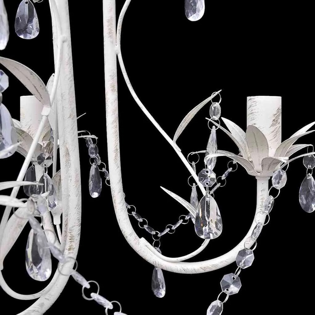 Křišťálové lustry 2 ks elegantní bílé 278738
