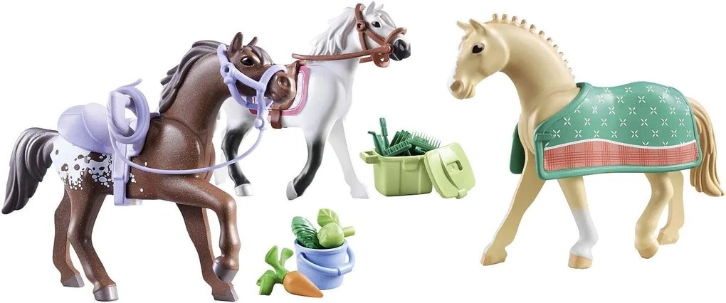 Playmobil Playmobil Horses of Waterfall 71356 3 koně: Morgan, Quarter Horse a Shagya Arabian