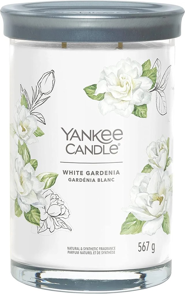 Yankee Candle vonná svíčka Signature Tumbler ve skle velká White Gardenia 567g