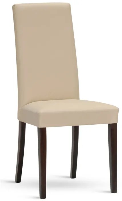 Stima Jídelní židle NANCY Provedení: Tmavě hnědá / koženka beige