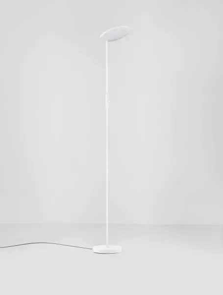 LED stmívatelná bílá stojací lampa Notos