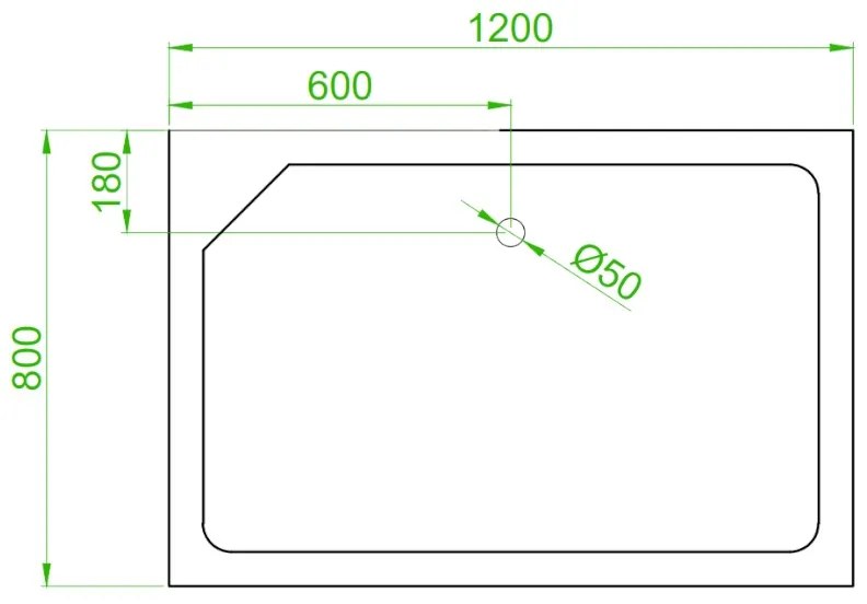BPS-koupelny Hydromasážní box HYD-AL120 pravý, 120x80 cm, kartáčovaný chrom/transparent