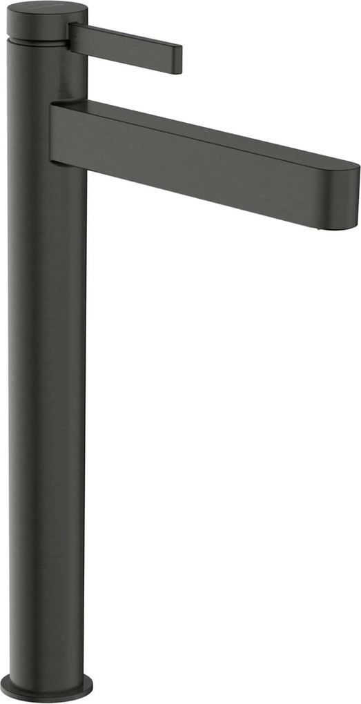 Hansgrohe Finoris - Umyvadlová baterie, s výpustí Push-Open, CoolStart, EcoSmart, kartáčovaný černý chrom 76072340