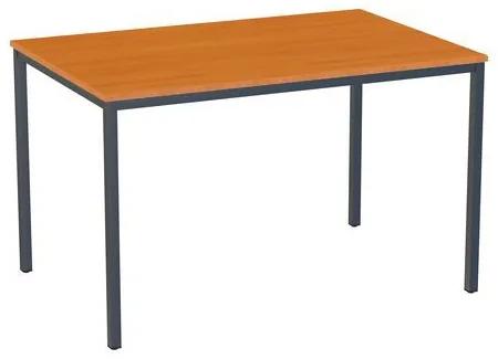 Jídelní stůl Versys s podnožím antracit RAL 7016, 120 x 80 x 74,3 cm, třešeň