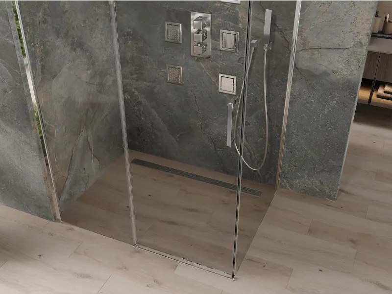 Mexen Omega sprchový kout 120x70cm, 8mm sklo, chromový profil-čiré sklo, 825-120-070-01-00